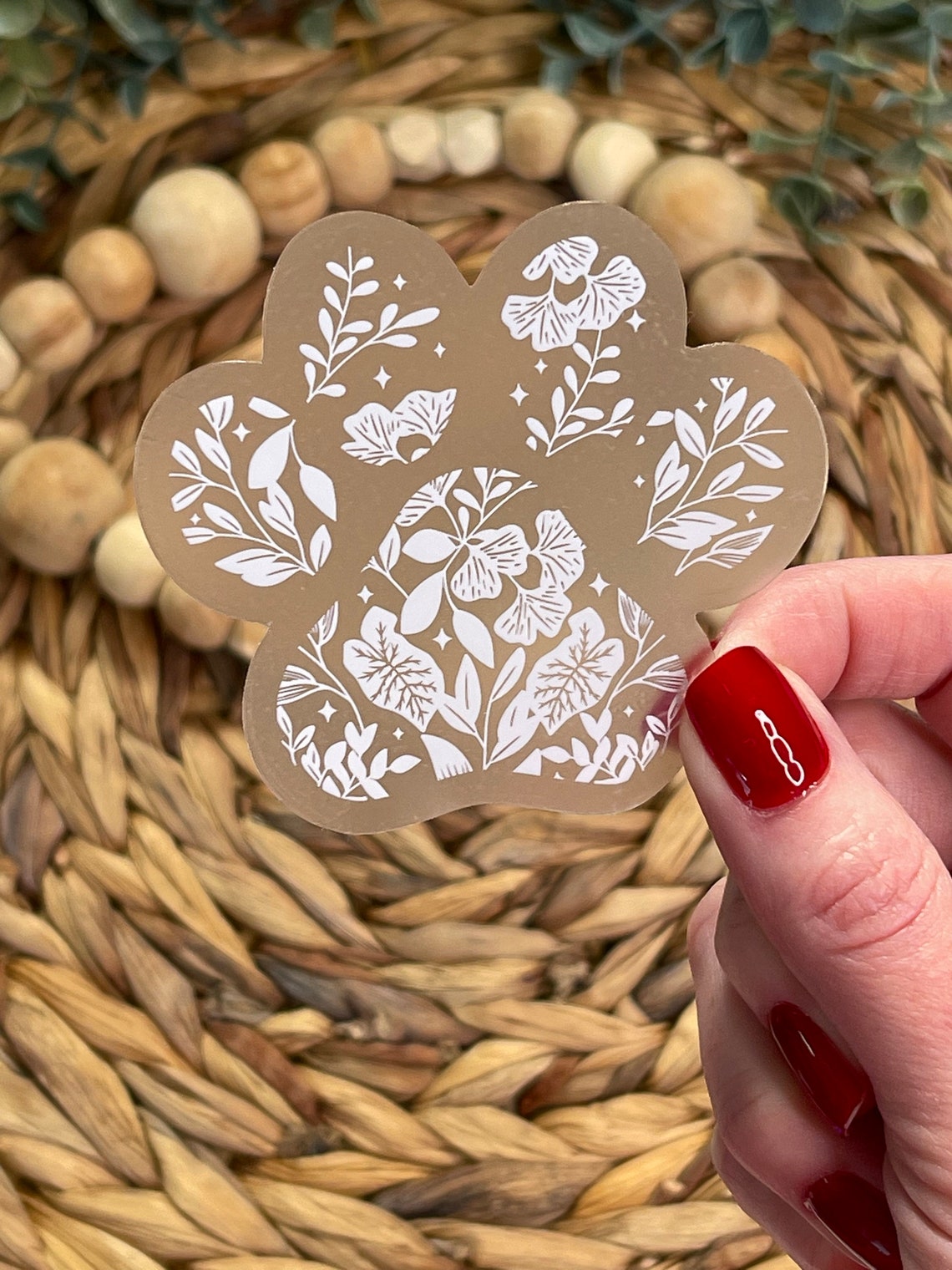 Transparent Dog Paw Sticker Dog Stickers Dog Paw Decals - Etsy