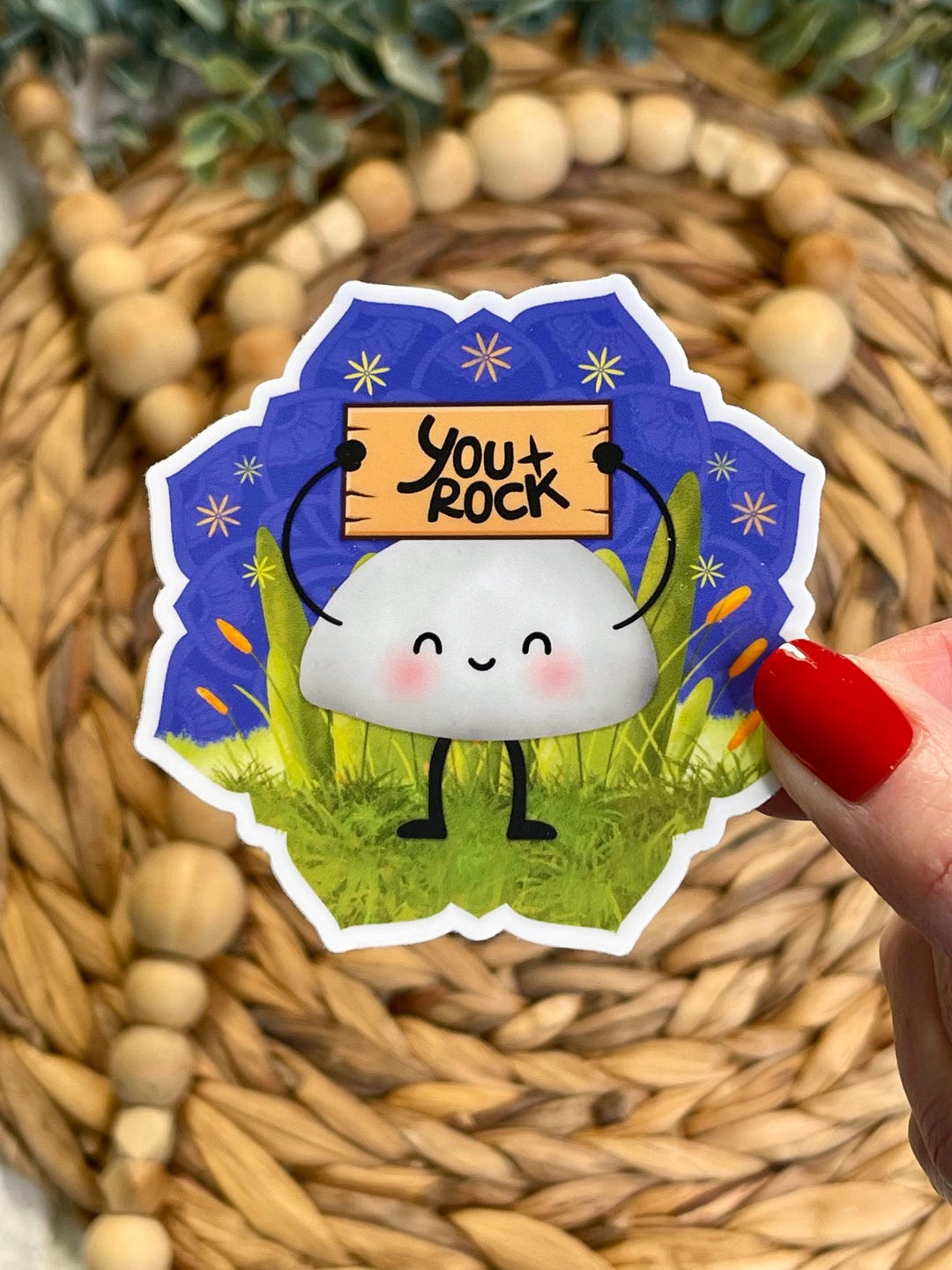 You Rock Sticker, Pet Rock Cute Sticker, You Rock Decal, You Rock Vinyl ...