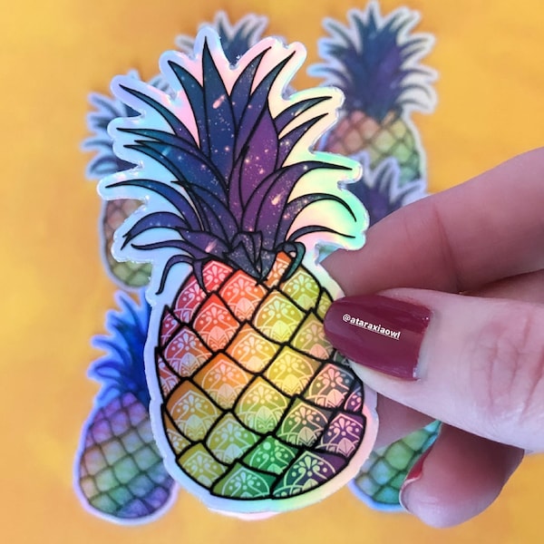 Pineapple Sticker - Etsy