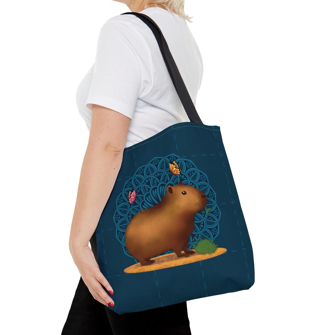 Cute Capybara Totebag, Capybara Lover Handbag, I Love Capybara Bag ...