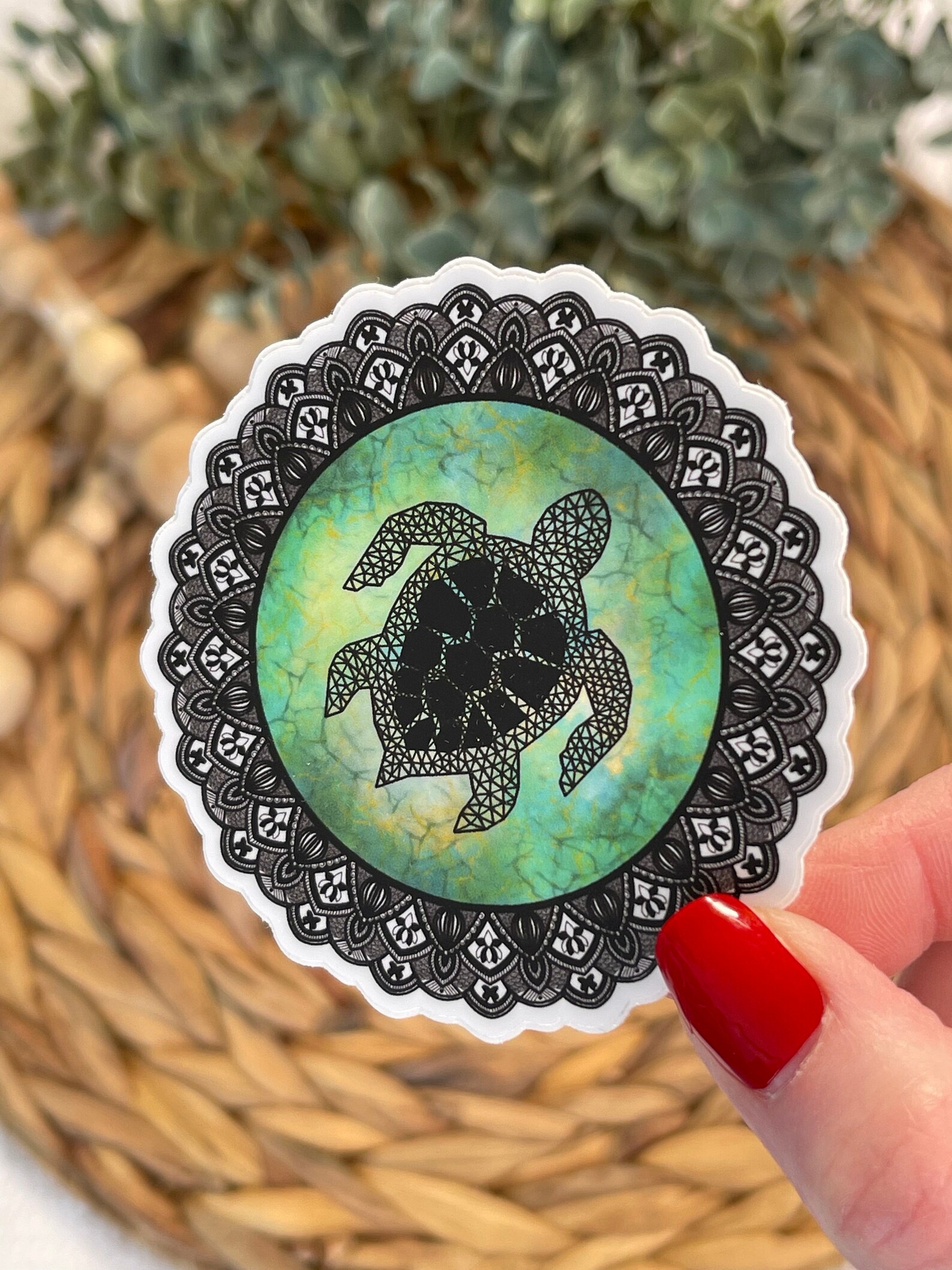 Turtle Sticker Turtle Sea Animal Sticker Ocean Sticker - Etsy