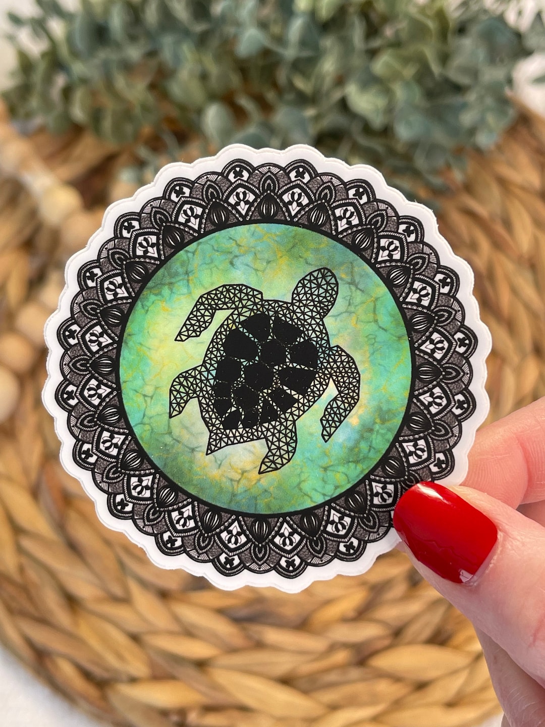 Turtle Sticker, Turtle, Sea Animal Sticker, Ocean Sticker, Ocean ...