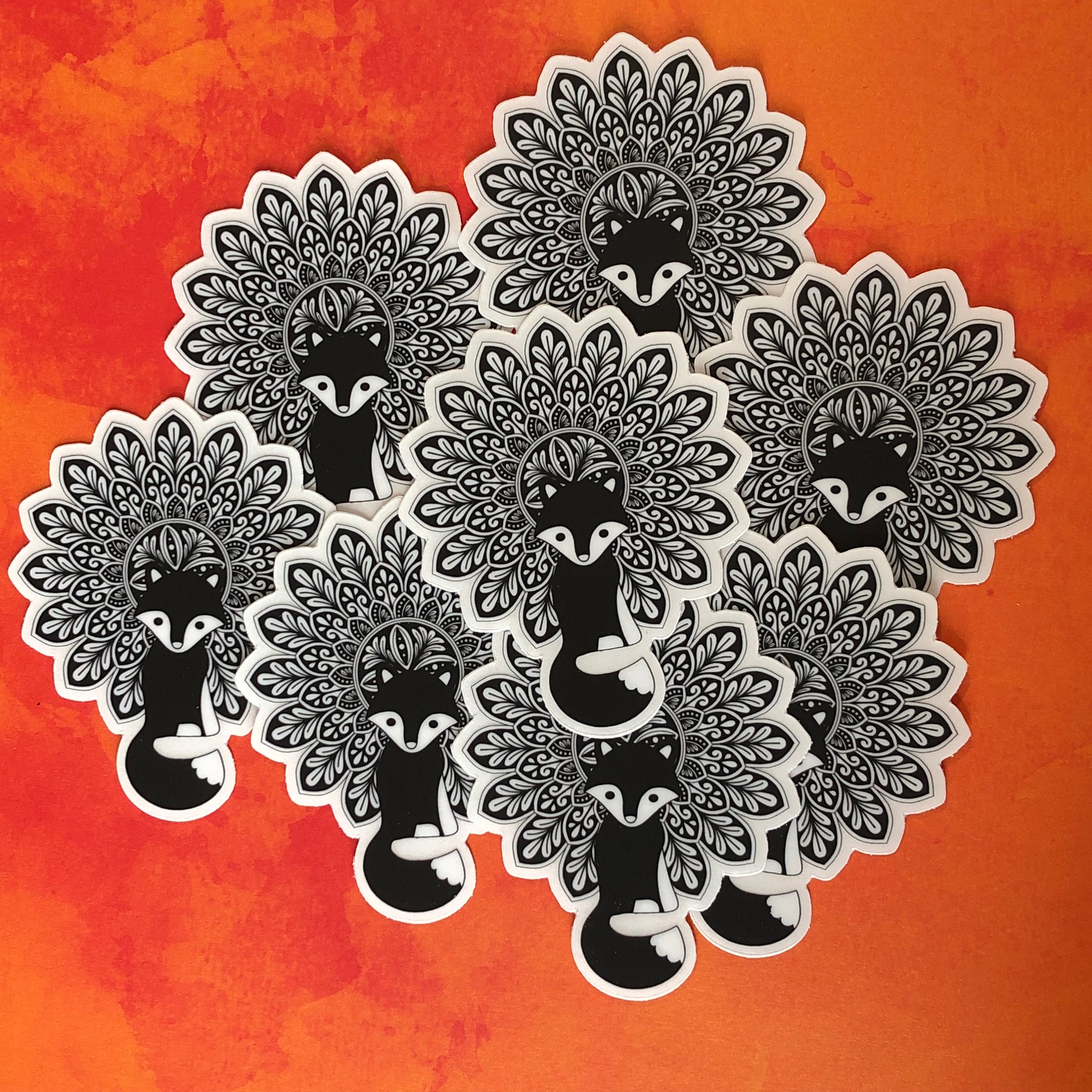 Fox Sticker Fox Vinyl Sticker Fox Laptop Sticker Animal | Etsy