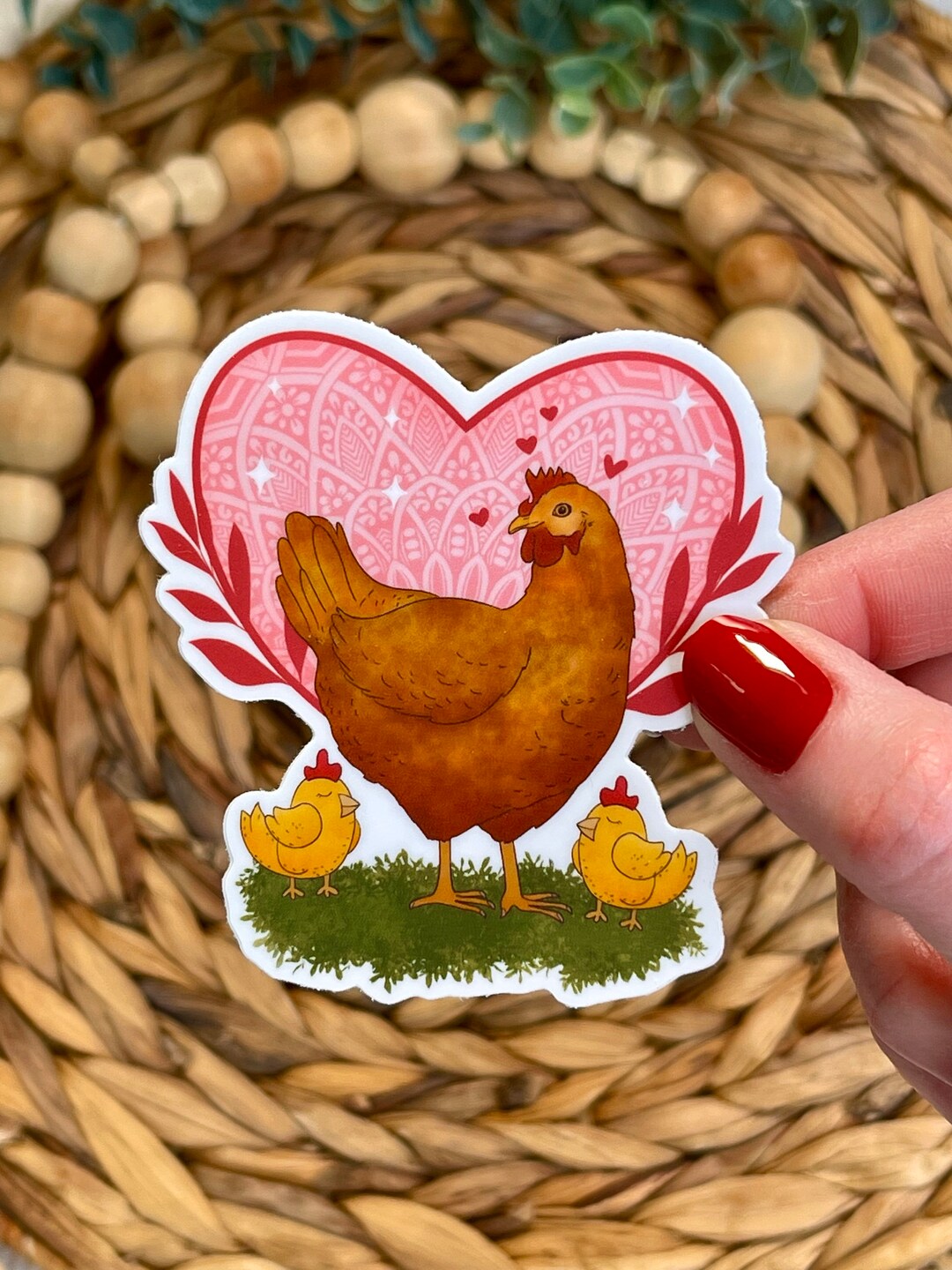 Love Chickens Sticker, I Stop for Chickens, Just of Girl Who Loves ...
