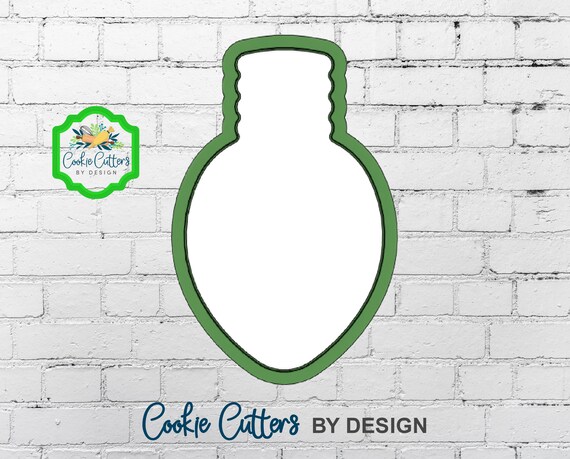Christmas Light Bulb Cookie Cutter | Etsy