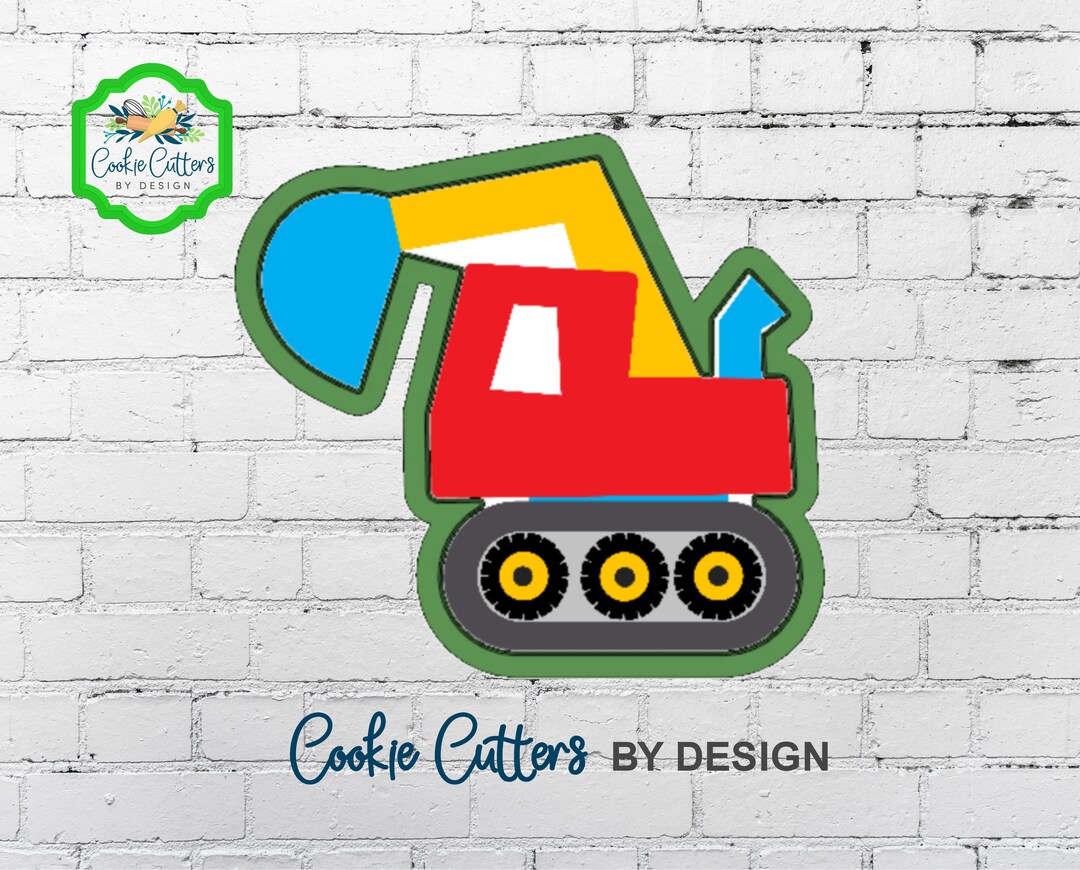 Construction Vehicle Excavator Cookie Cutter - Etsy