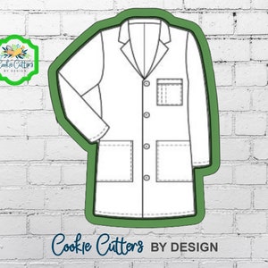 Lab Coat Cookie Cutter - Etsy