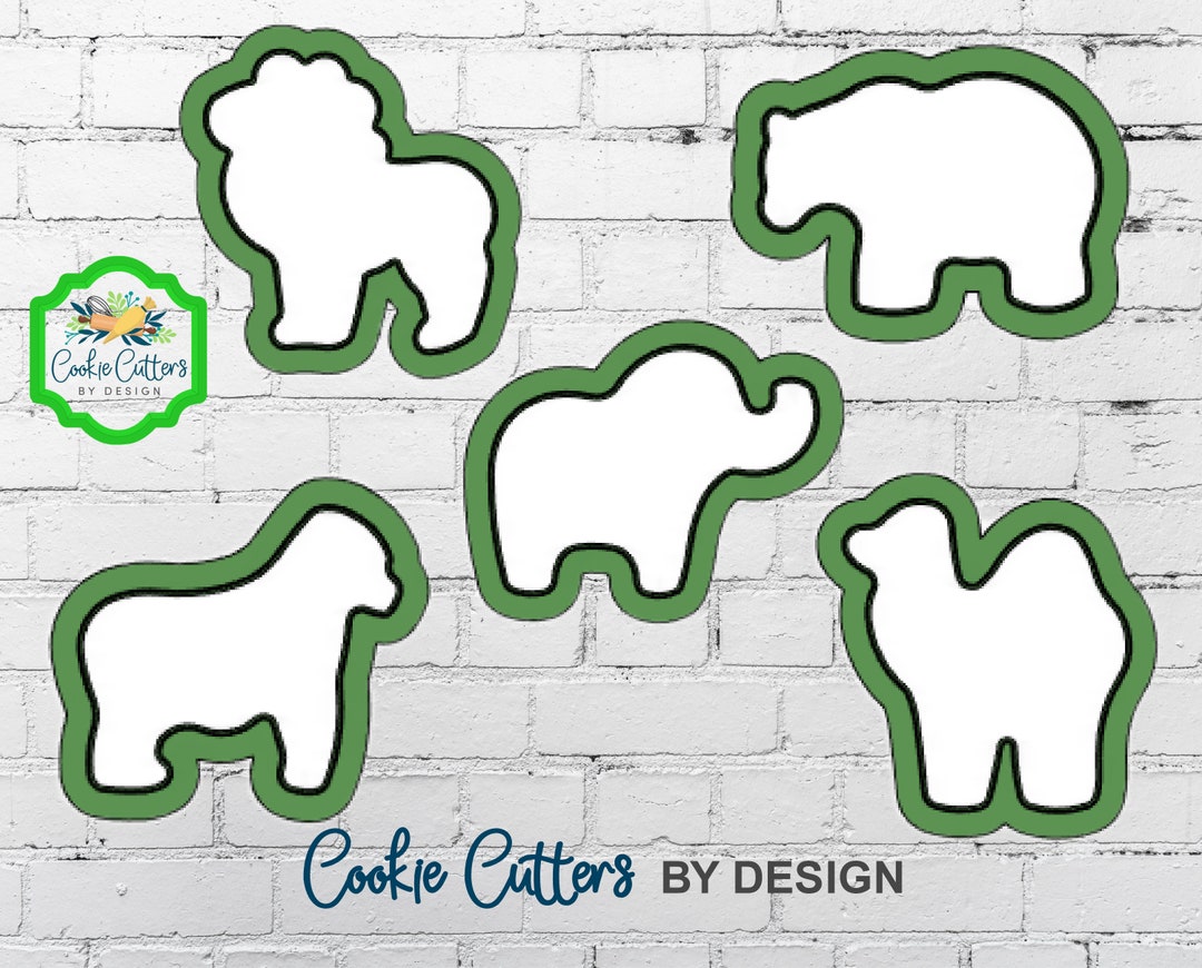 Animal Shapes Set of Cookie Cutters - Etsy