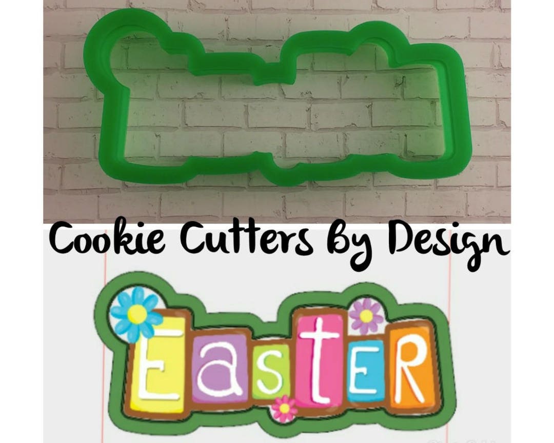 Easter Word Cookie Cutter - Etsy