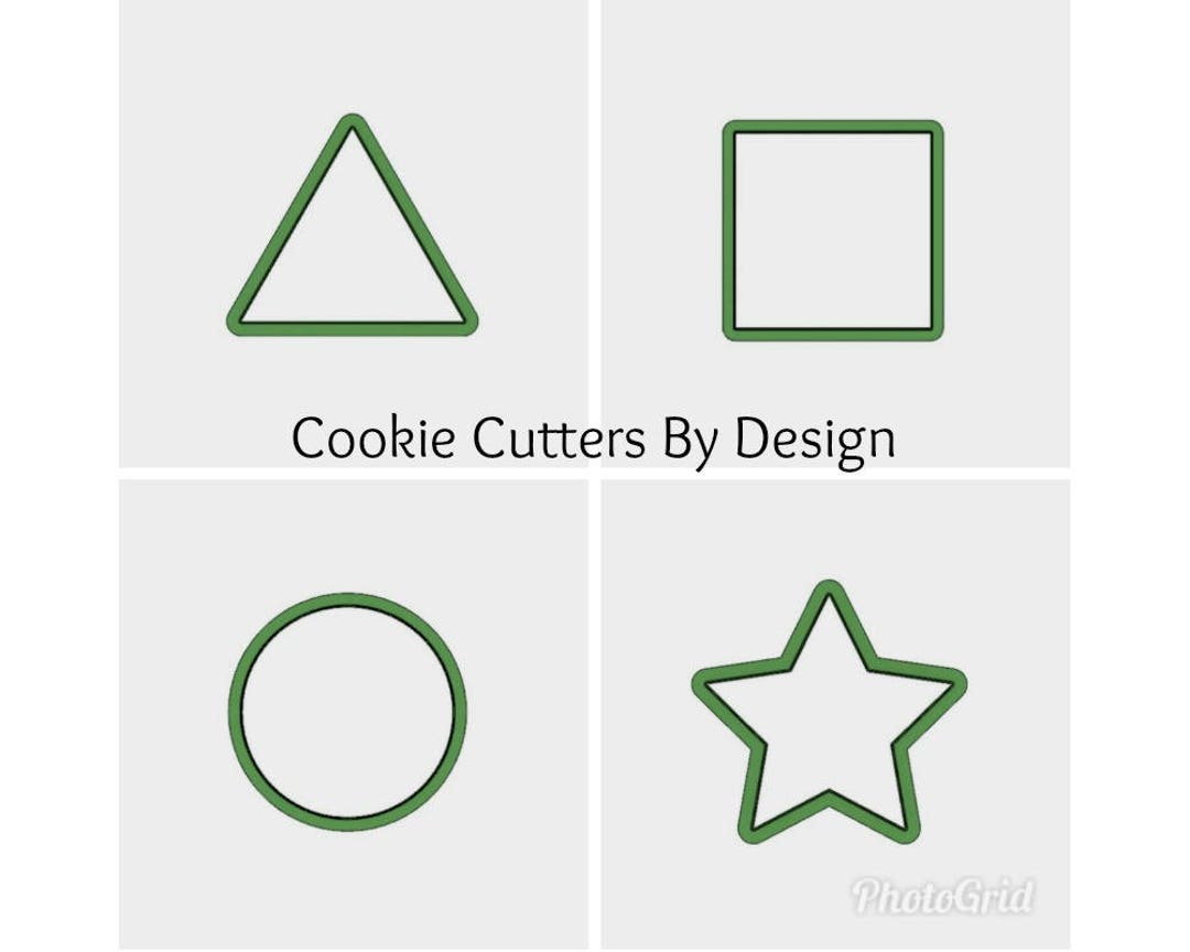 Shape Set Cookie Cutters / Triangle Cookie Cutter / Square Cookie ...