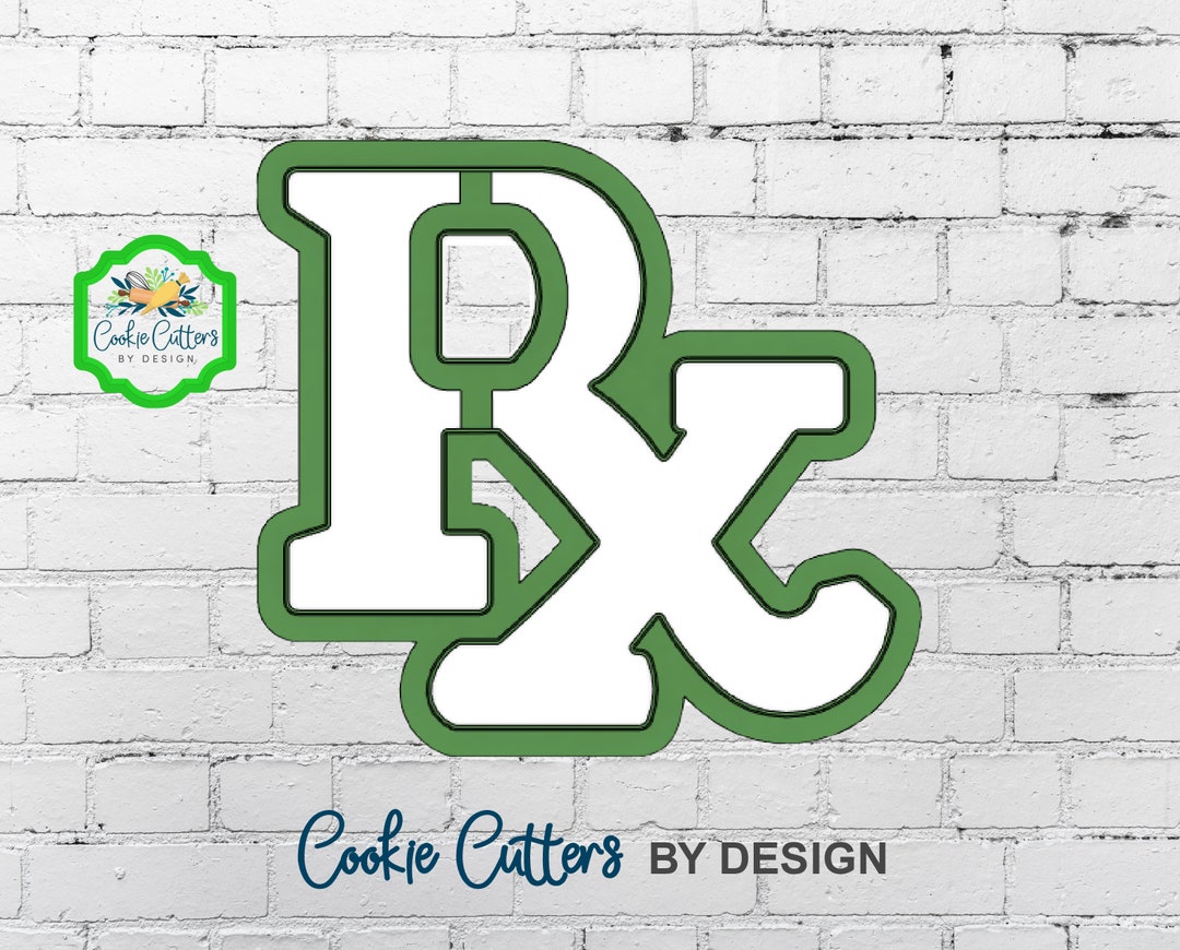 RX Pharmaceutical Medicine Prescription Cookie Cutter - Etsy