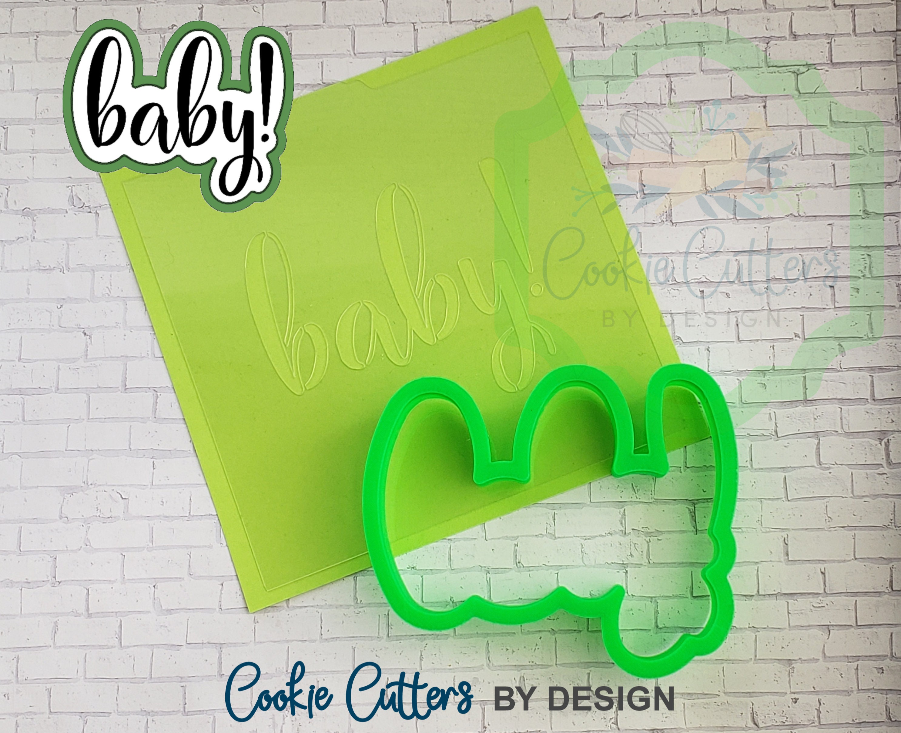 Hand Lettered Baby Word Cookie Cutter / Baby Shower Cookie - Etsy Canada