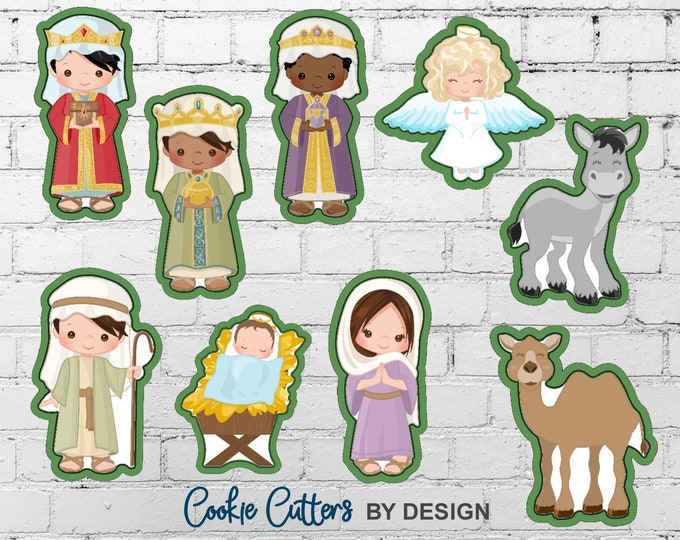 Christmas Nativity Set of Cookie Cutters Celebrating Jesus' Birth - Etsy