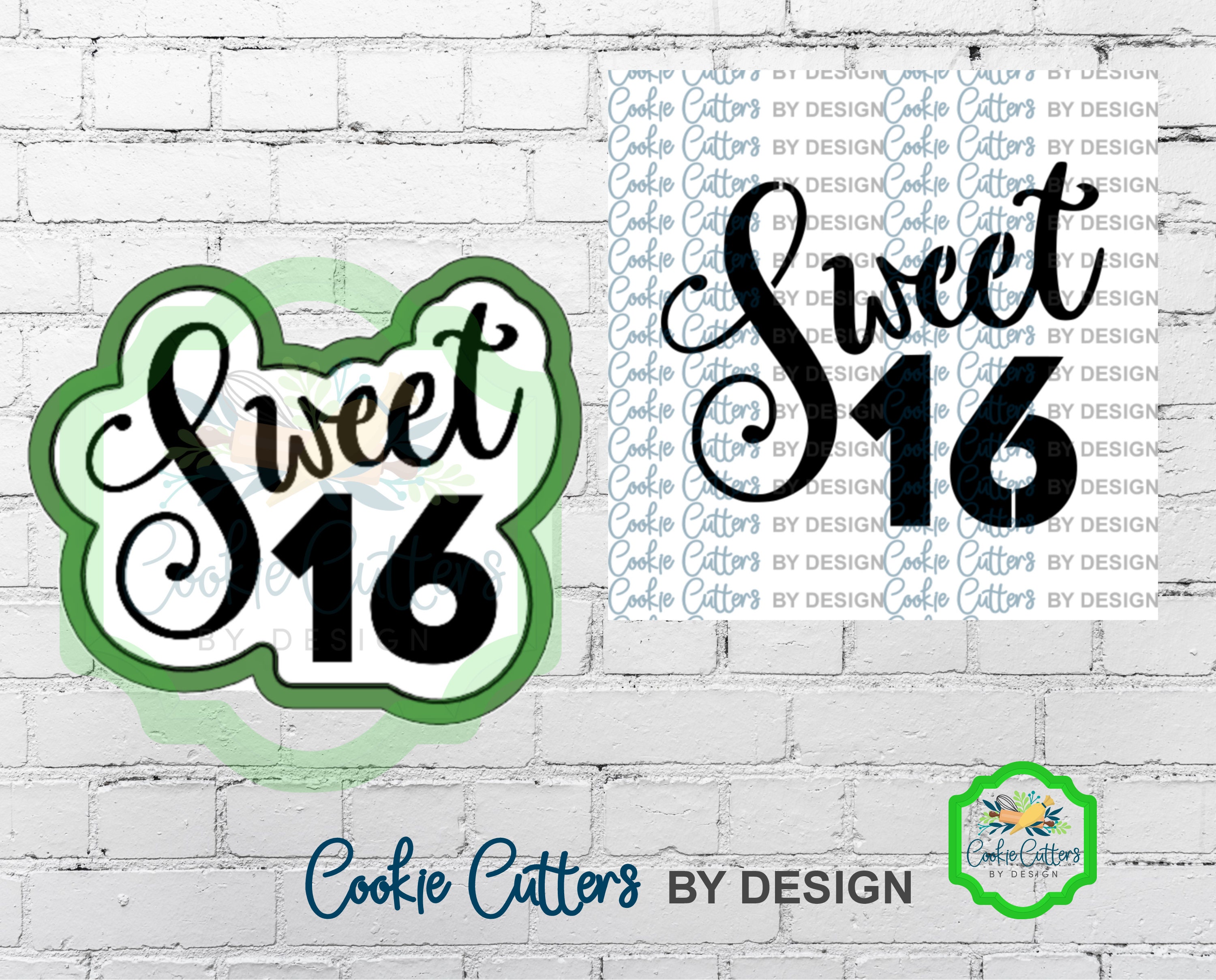 Sweet 16 Cookie Cutter / Stencil Also Avialable | Etsy