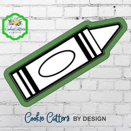 Crayon Cookie Cutter/multi-size/dishwasher Safe Available - Etsy