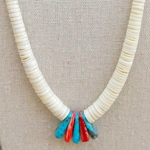 Native American Jewelry Santo Domingo/kewa-clam Shell Heishi - Etsy