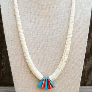 Native American Jewelry Santo Domingo/kewa-clam Shell Heishi - Etsy