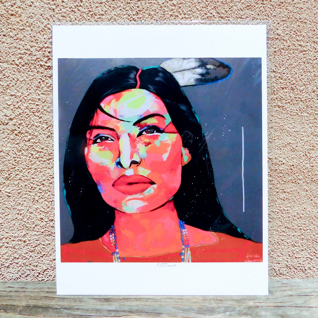 Native American Art Print of Original Painting-comanche/kiowa-ombe ...