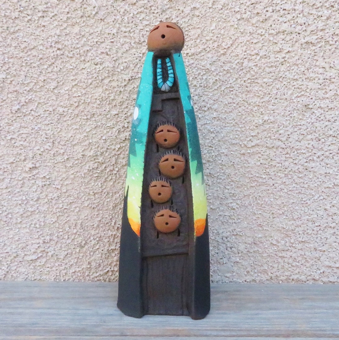 Native American-authentic Navajo Handmade Clay Sculpture-tribute TO ...