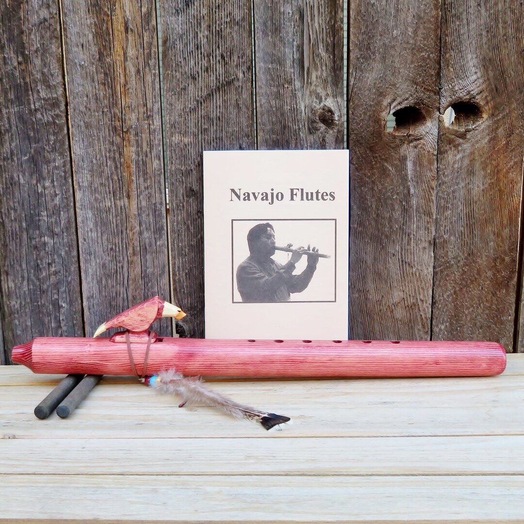 Native American Art-handmade Navajo/dine Pine Eagle Totem FLUTE-A Minor ...