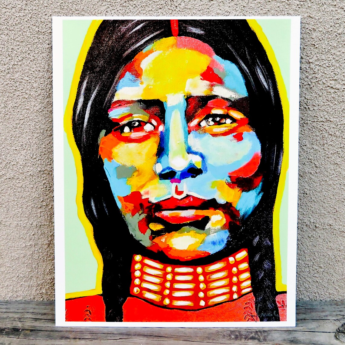 Native American Art print of Original Painting-comanche/kiowa | Etsy