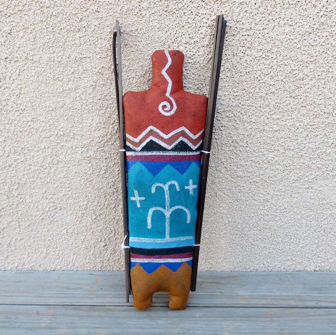 Native American Folk Art Navajo Wall Art-handmade Navajo Yei God Soft ...