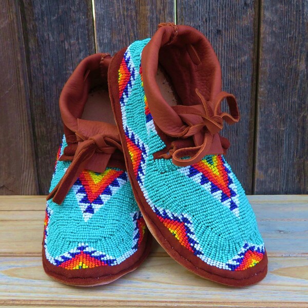 Beaded Moccasins - Etsy