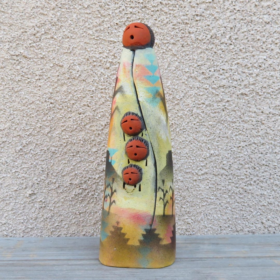 Native American-authentic Navajo Handmade Clay Sculpture-tribute TO ...