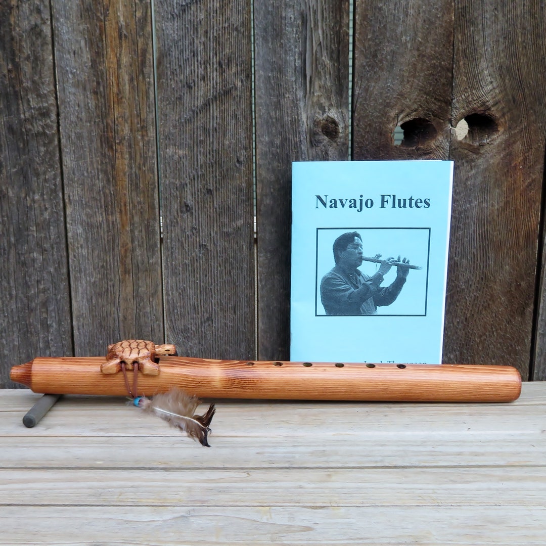 Native American Art-handmade Navajo/dine Pine TURTLE TOTEM FLUTE-A ...
