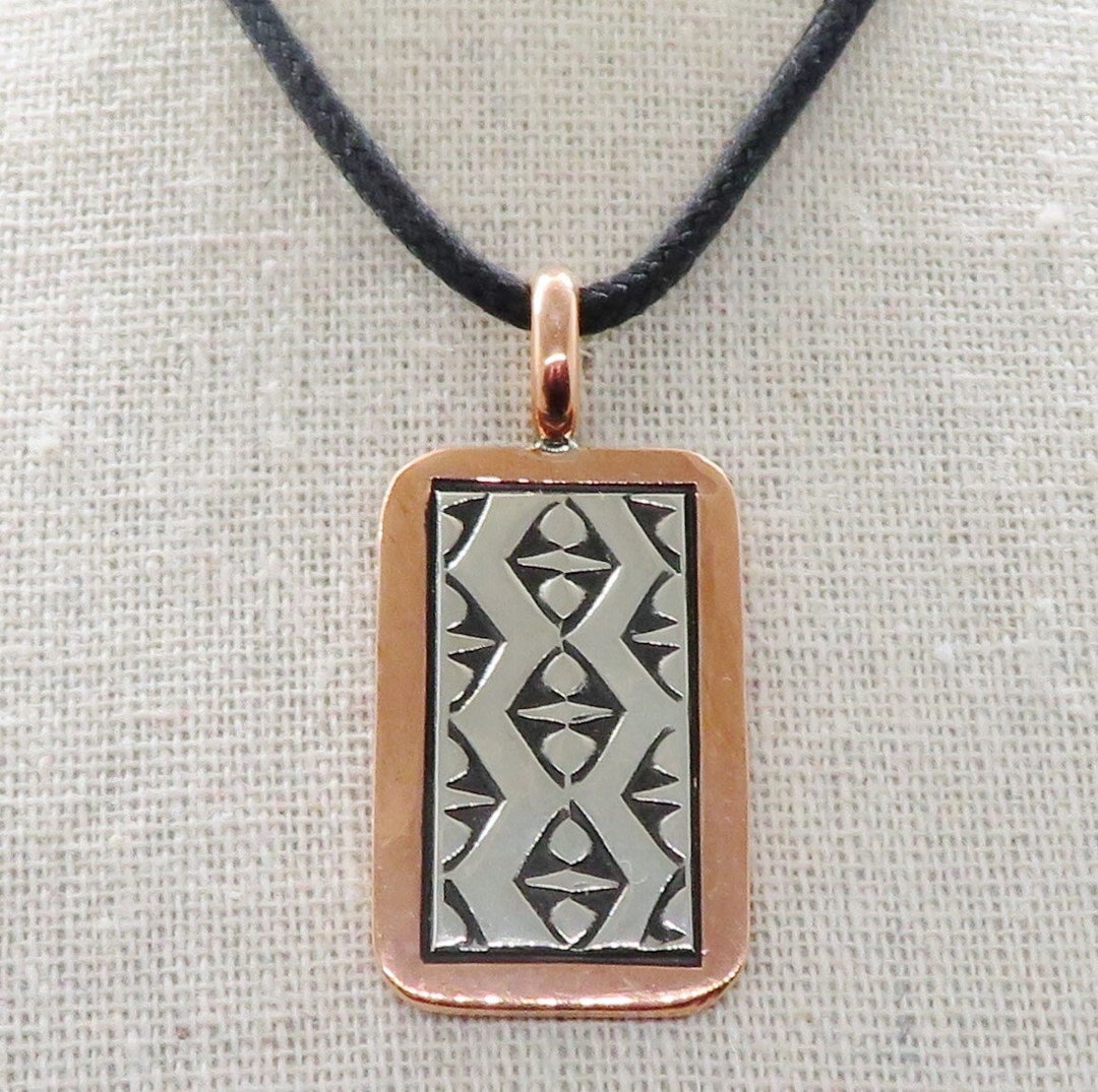 Native American Jewelry-authentic Navajo Copper With Sterling Silver ...