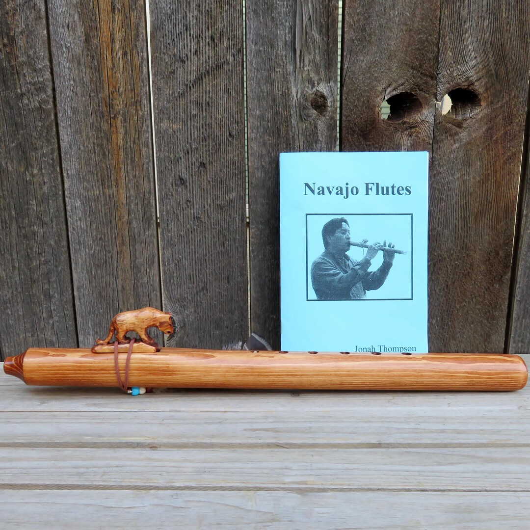 Native American Art-authentic Handmade Navajo Pine Mountain Lion Totem ...