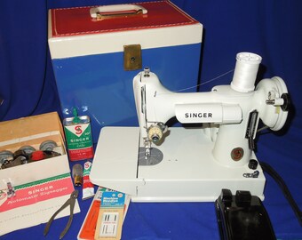 White Singer Sewing Machine - Etsy