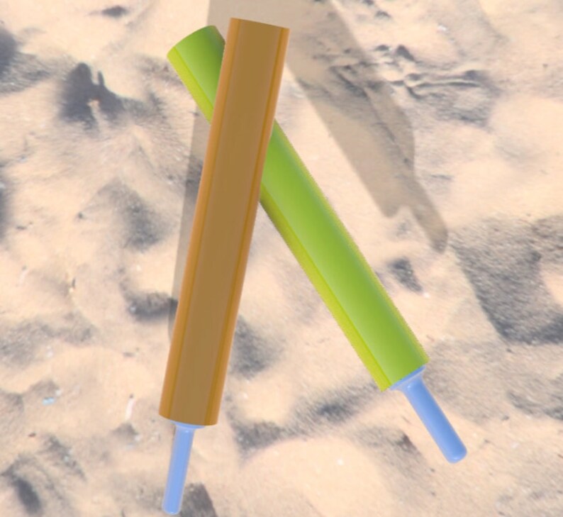 Pool Noodle Sword Hilt 3d-printed Beach Toy Waterlog Showrd Shaft Pool ...