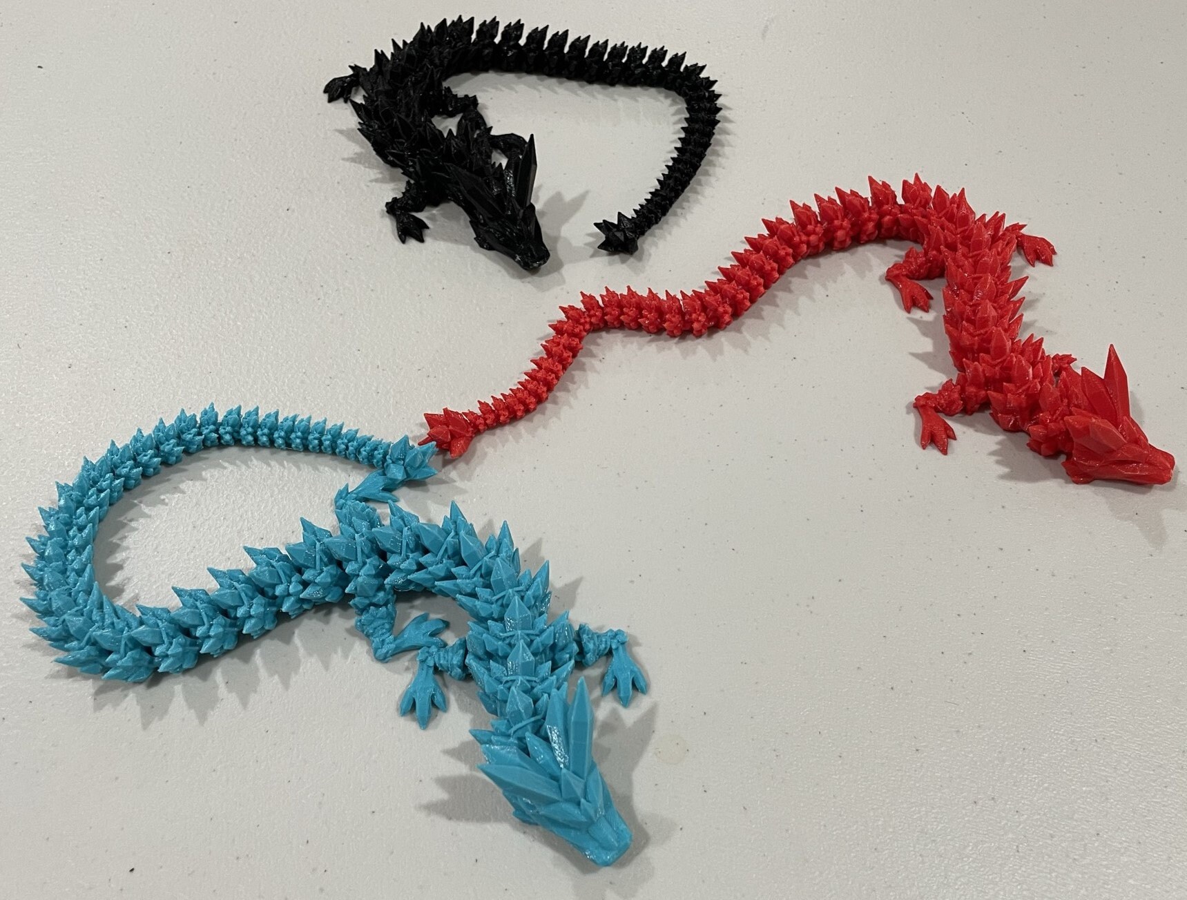 Flexi Dragon 3D Printed Dragon Articulated Dragon Fidget - Etsy