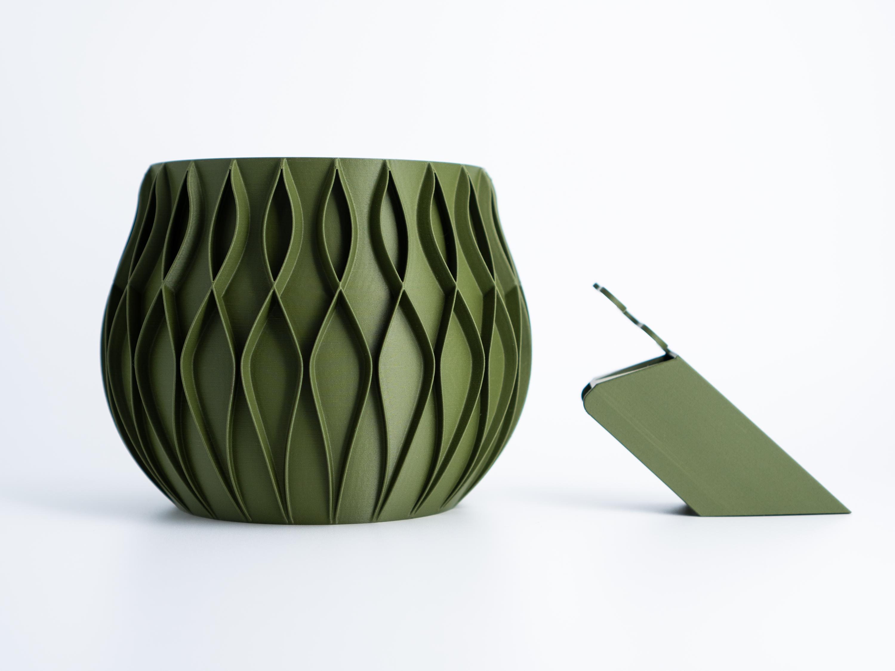 3D Printed Plant Pot With Hidden Storage – “bellaria” Secret Safe ...