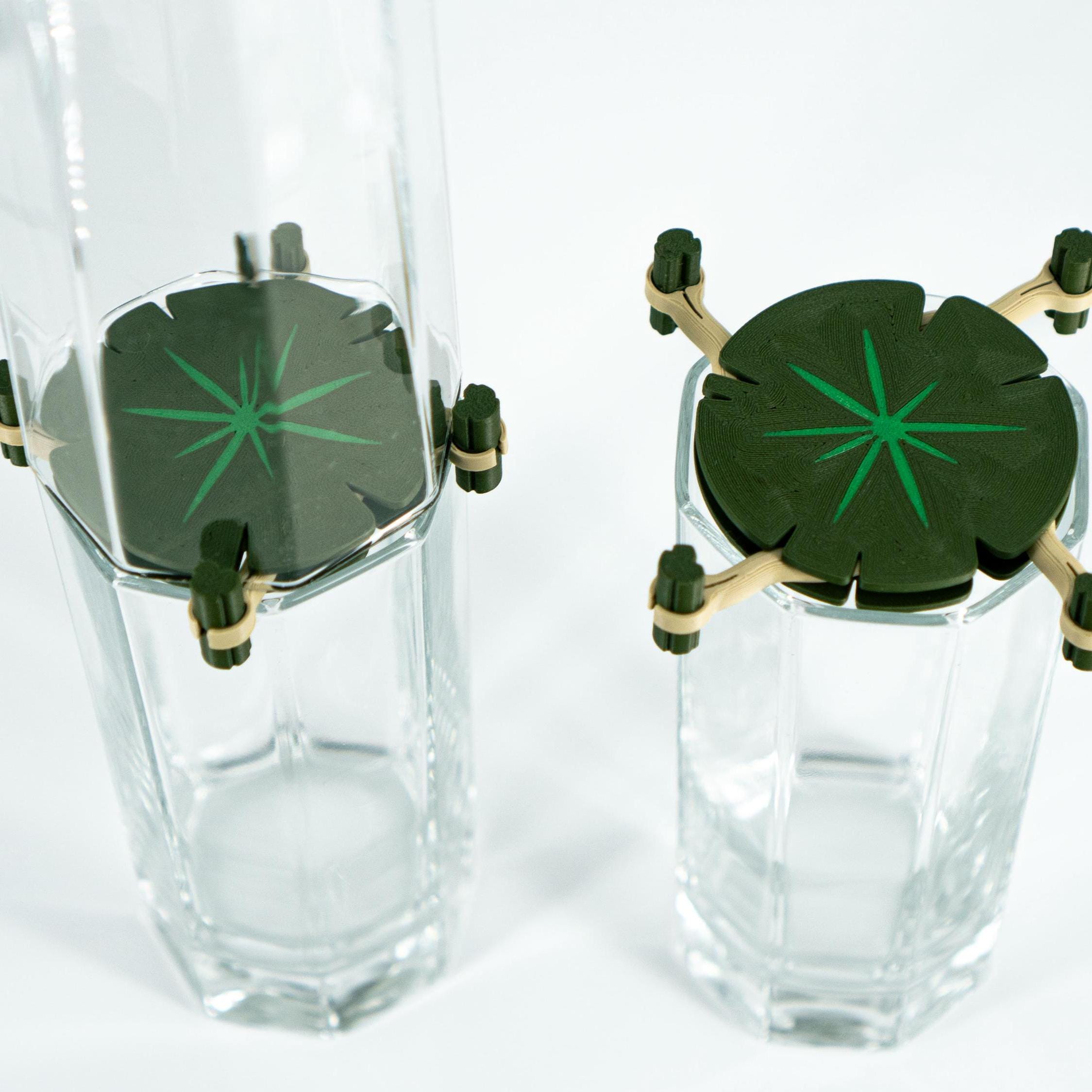 3D Printed Lily Pad Mug Stacker Glassware Organizer With Botanical ...