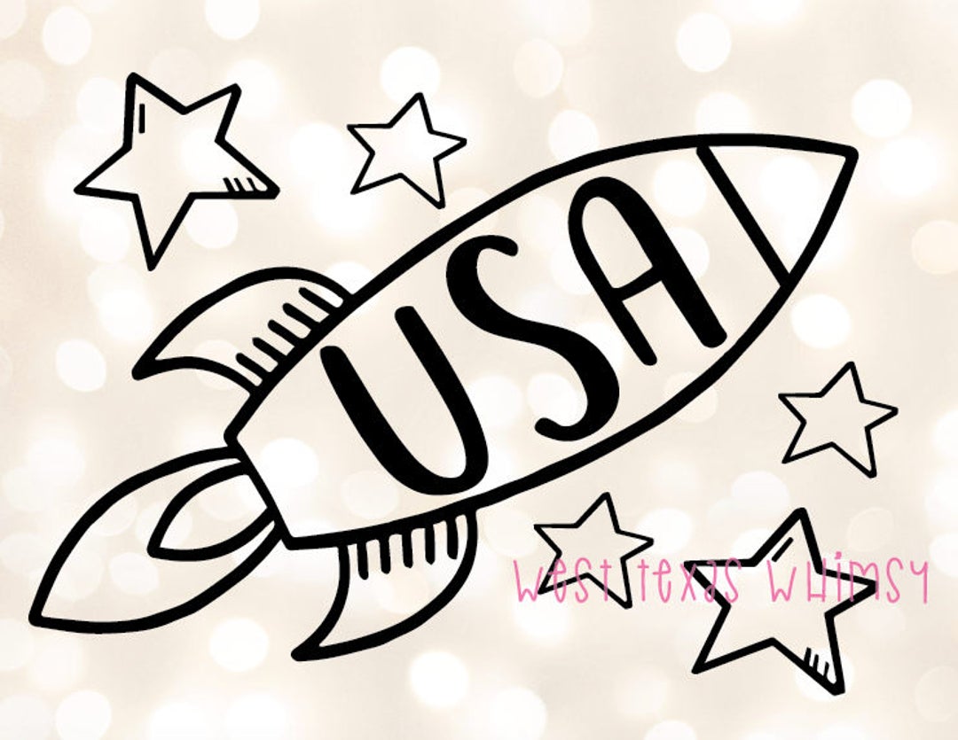USA Rocket SVG, America Svg, 4th of July Svg, Boy 4th of July Svg ...