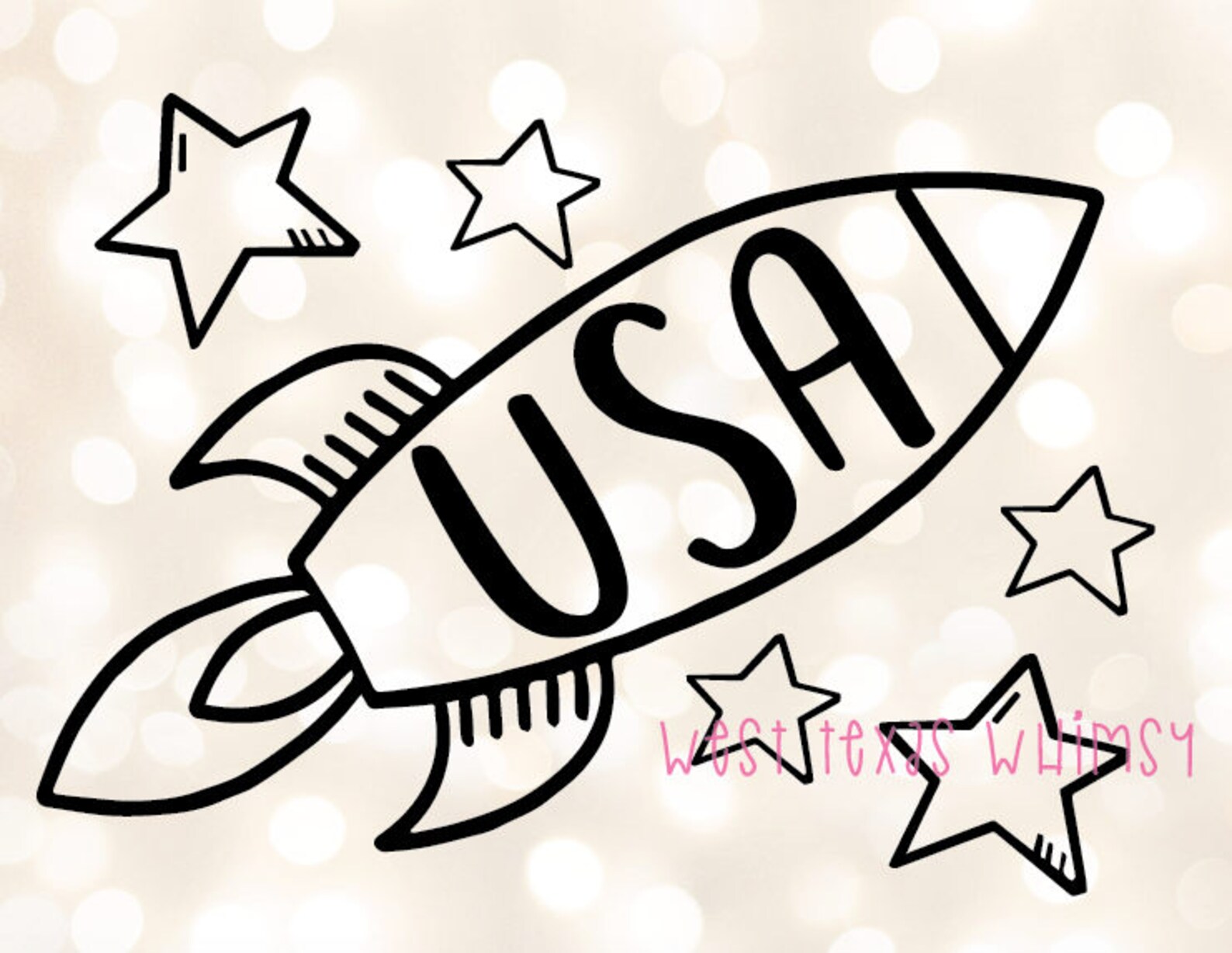 USA Rocket SVG, America Svg, 4th of July Svg, Boy 4th of July Svg ...