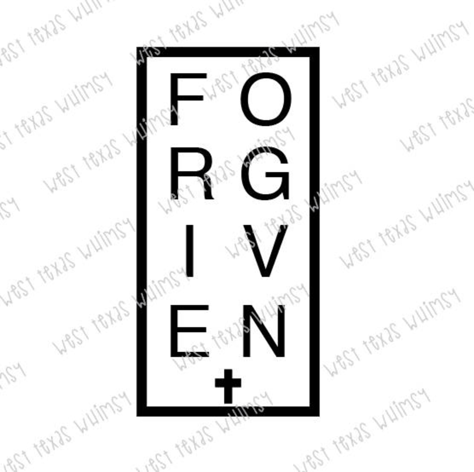 Forgiven Svg Christian Svg Forgiven Cross Svg Christian Mom - Etsy