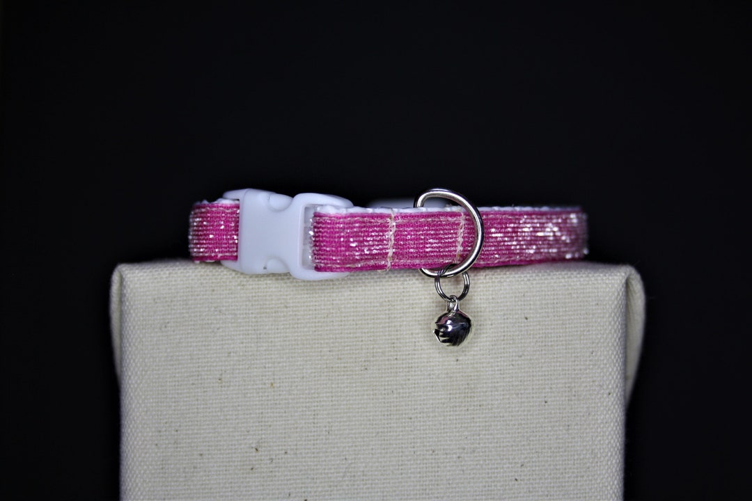 COLLIER CHAT Collier chaton Collier rose Col à paillettes Paillettes ...