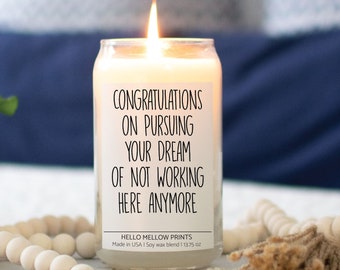 Coworker Goodbye Candle - Etsy
