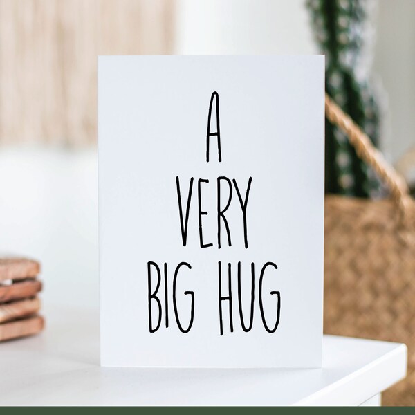 Paper Hug Card - Etsy