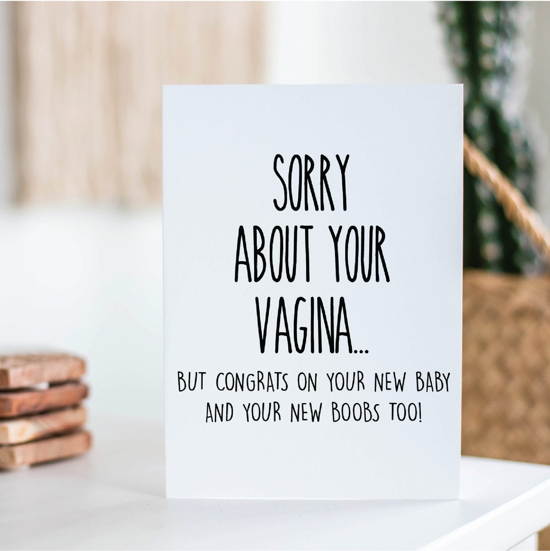 Funny Baby Card for New Mom, Sarcastic Baby Card, Funny Pregnancy Card ...