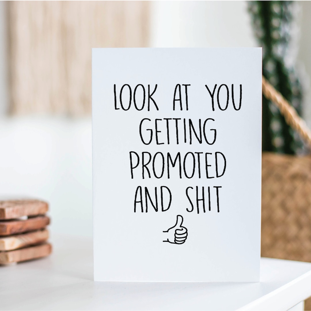 Job Promotion Card for Women and Men, Job Promotion Card, Promotion ...