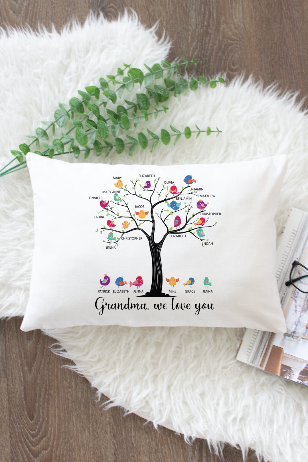 Personalized Grandma Gifts From Grandchildren for Christmas, Birds on ...