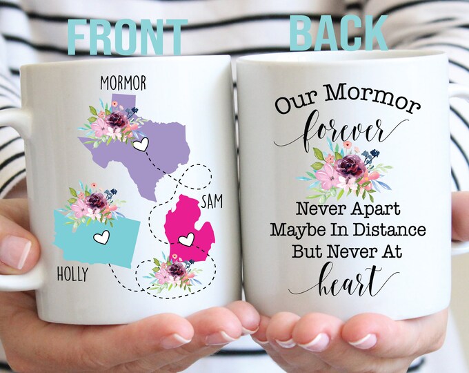 Custom Mormor Gift, My Mormor Forever Never Apart, Mormor State to ...