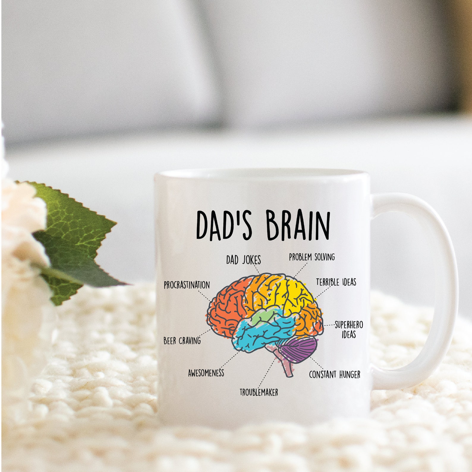 Dad's Brain Funny Father's Day Gift Funny Gift for - Etsy