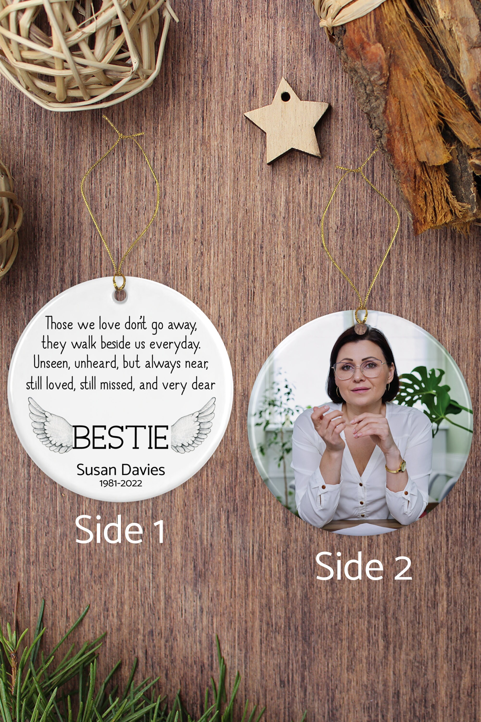 Best Friend Memorial Ornament Bereavement Gift for Loss of - Etsy
