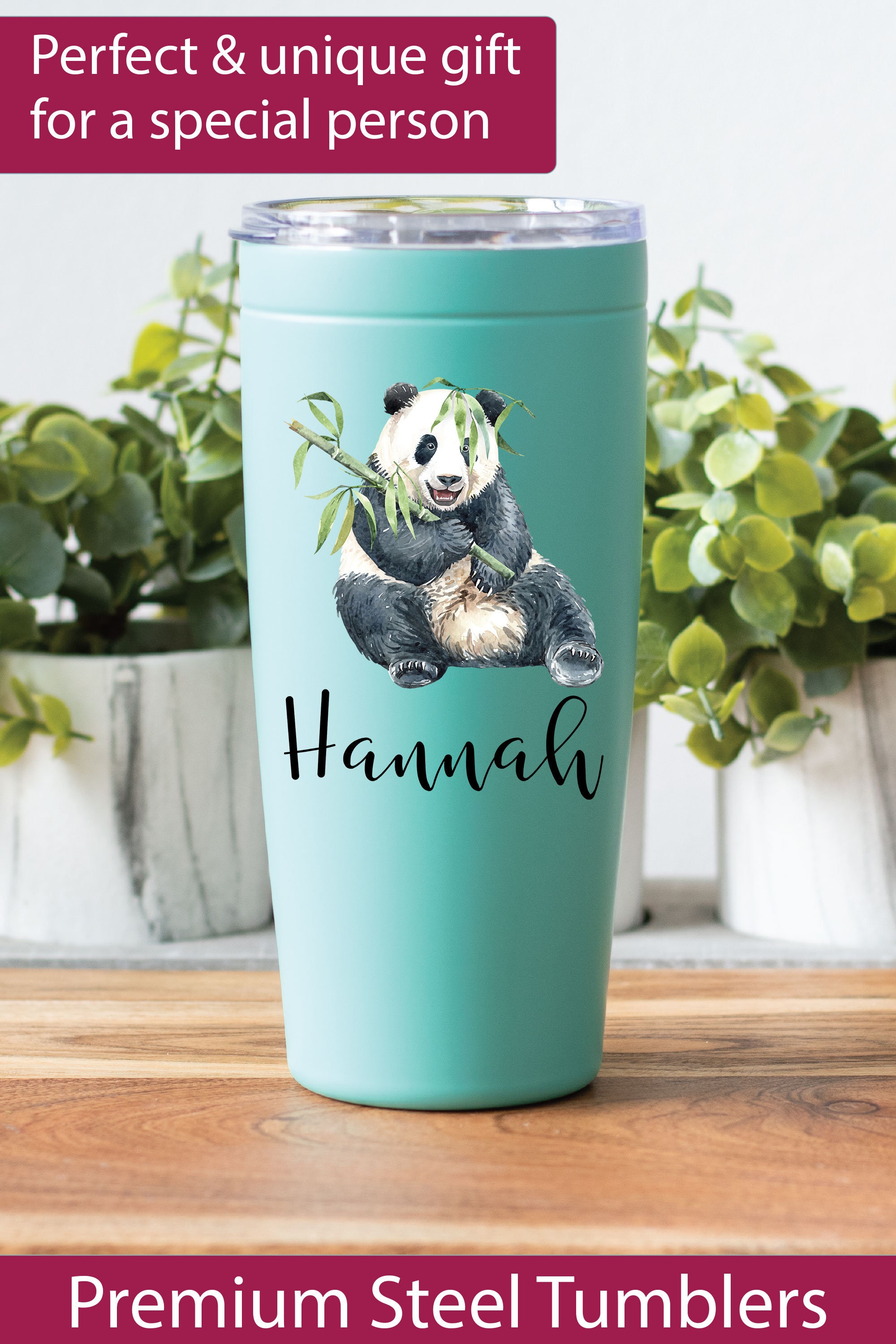 Panda Tumbler Panda Gifts for Panda Lovers Personalized | Etsy