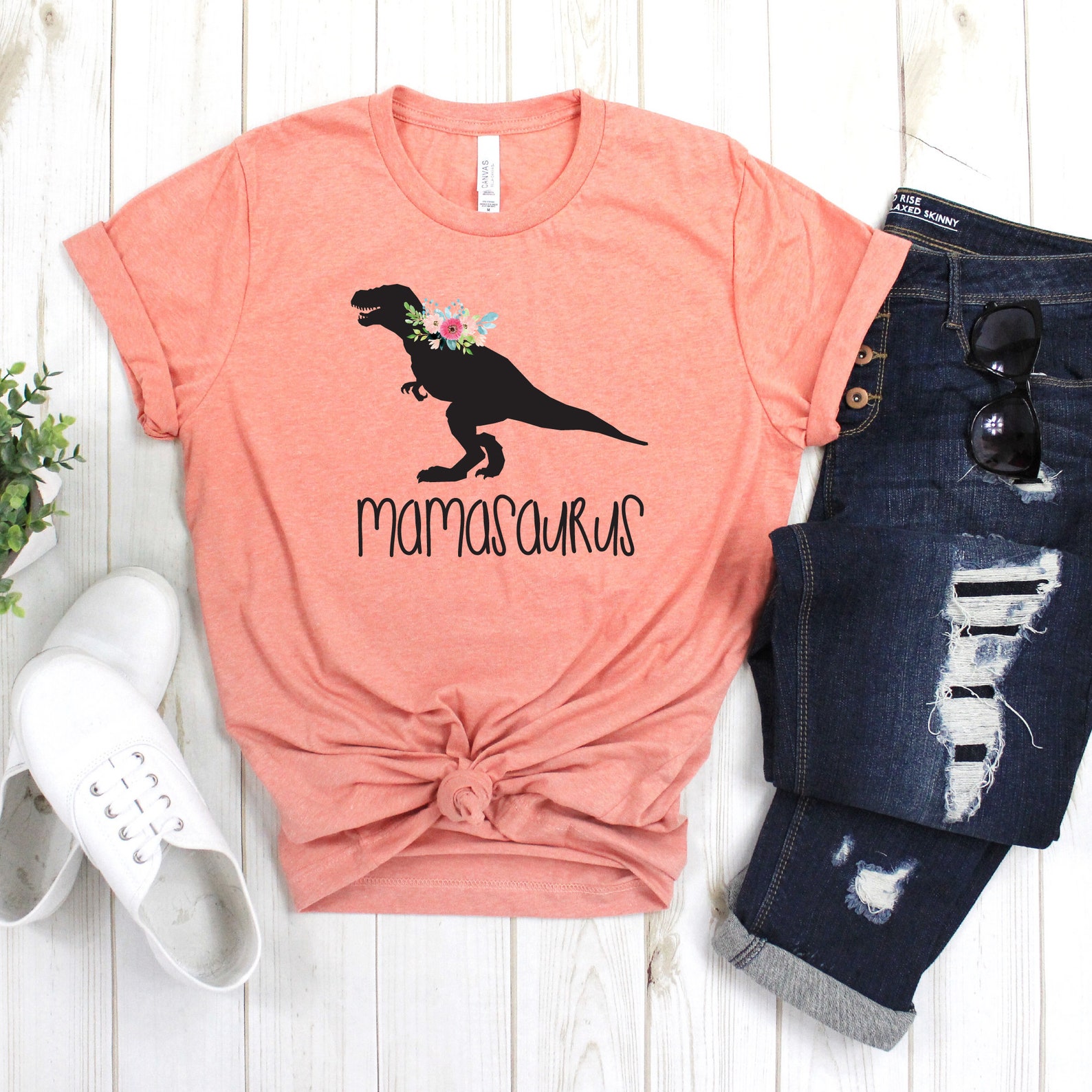 Mamasaurus Shirt Mama Saurus Tee Shirt Mother's Day | Etsy